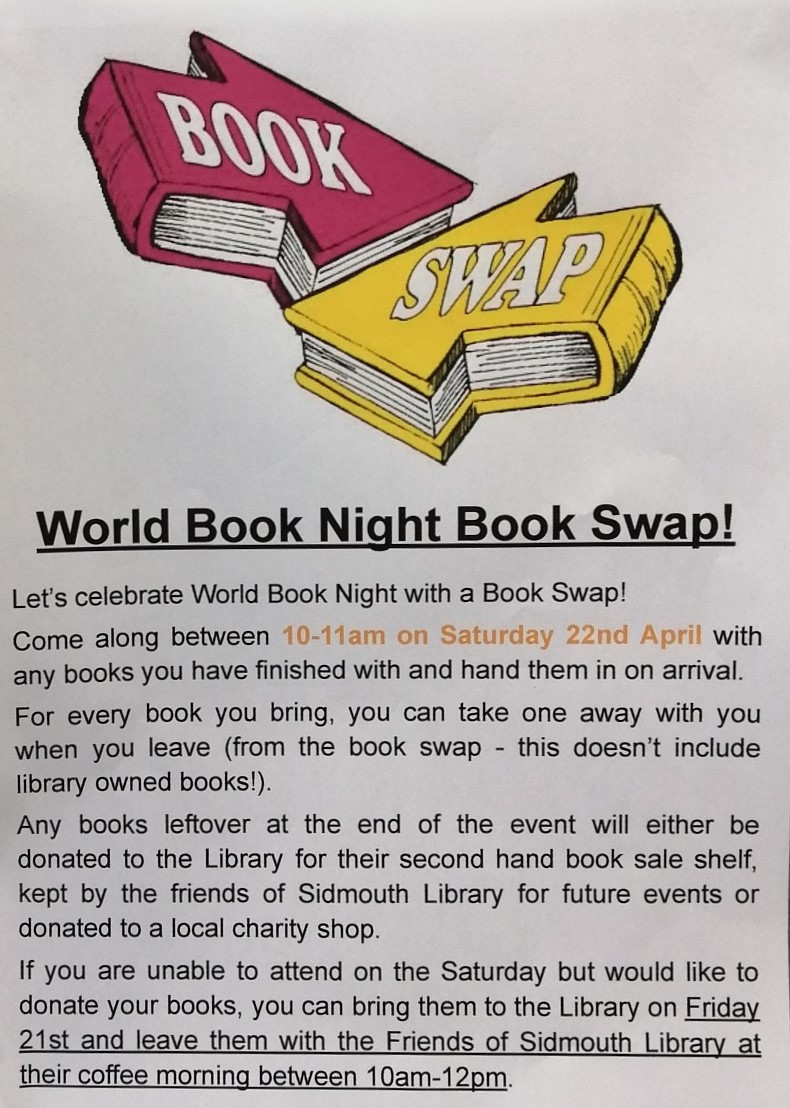 World Book Night Book Swap - Sidmouth Town Council