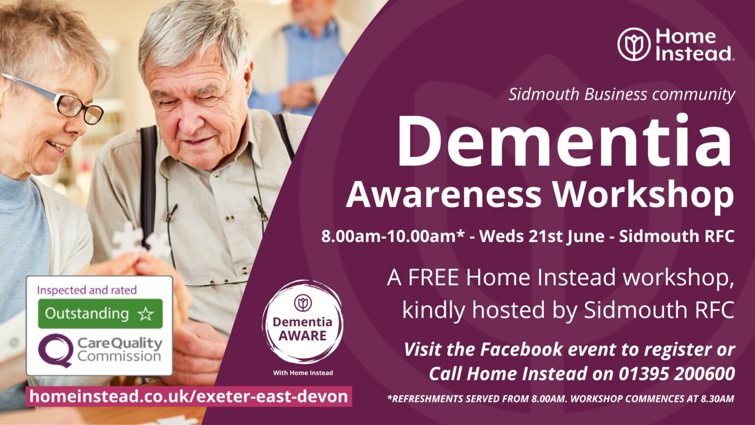 FREE Sidmouth Business Community Dementia Awareness Workshop free-sidmouth-business-community-dementia-awareness-workshop