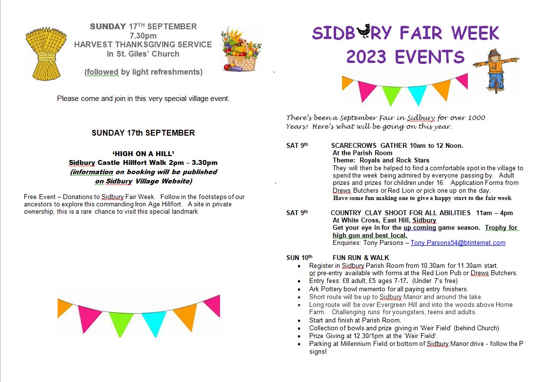 Sidbury Fair Scarecrows Gather - Sidmouth Town Council