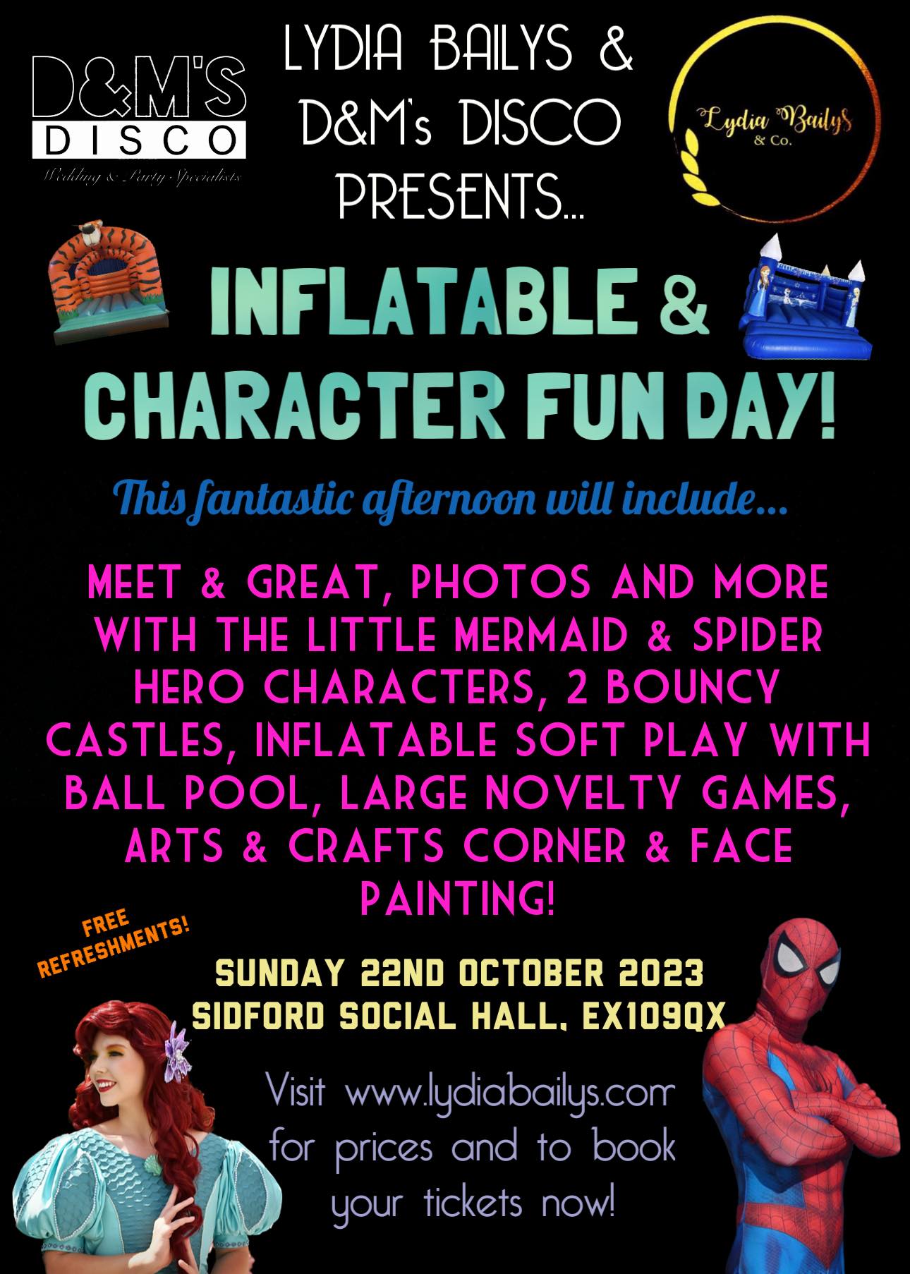 Inflatable & Character Fun Day - Sidmouth Town Council