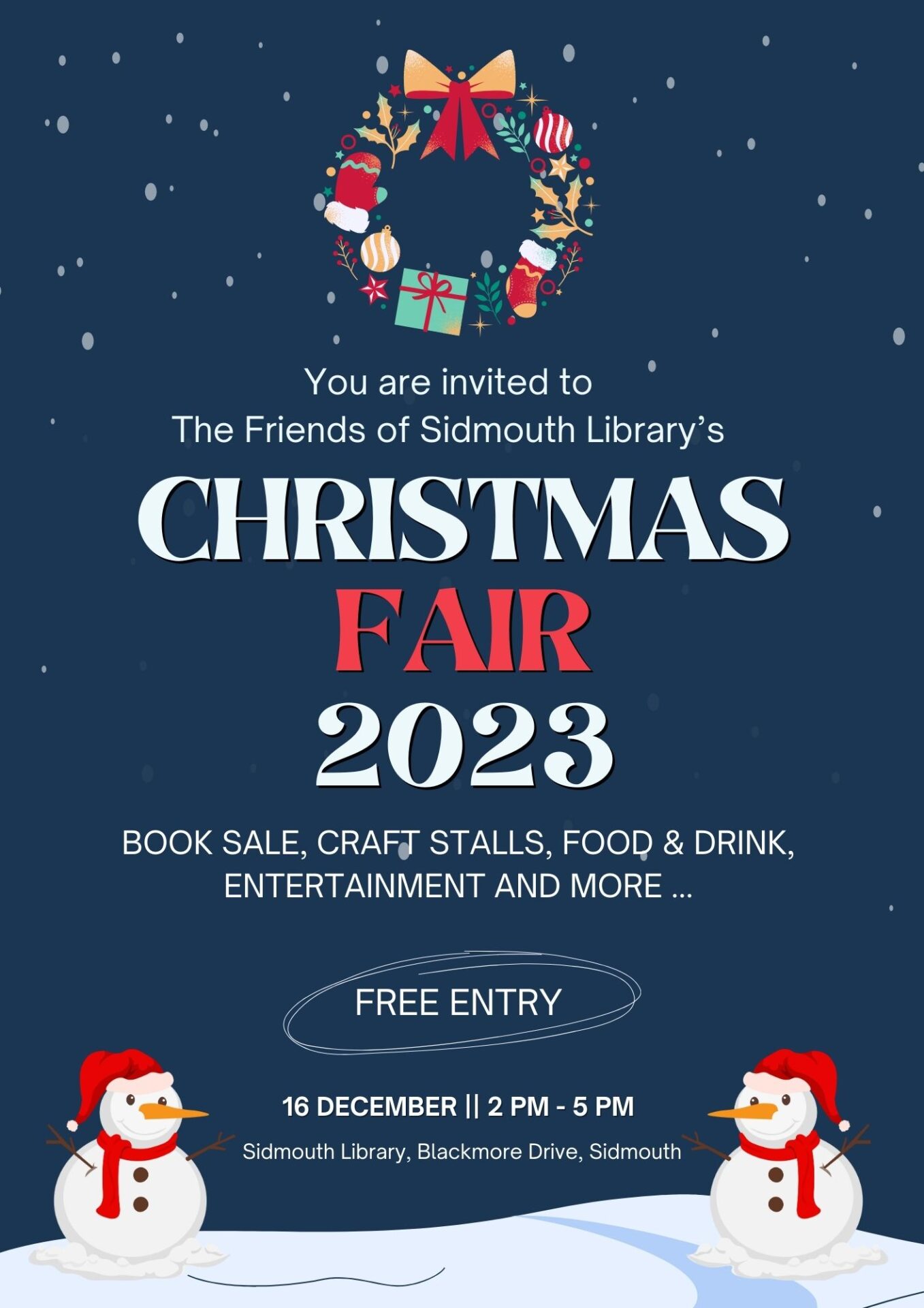 Friends of Sidmouth Library Christmas Fair - Sidmouth Town Council