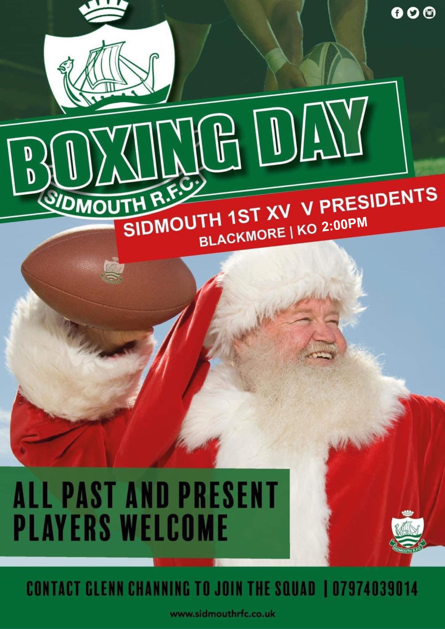 Sidmouth Rugby Club Boxing Day Match - Sidmouth Town Council