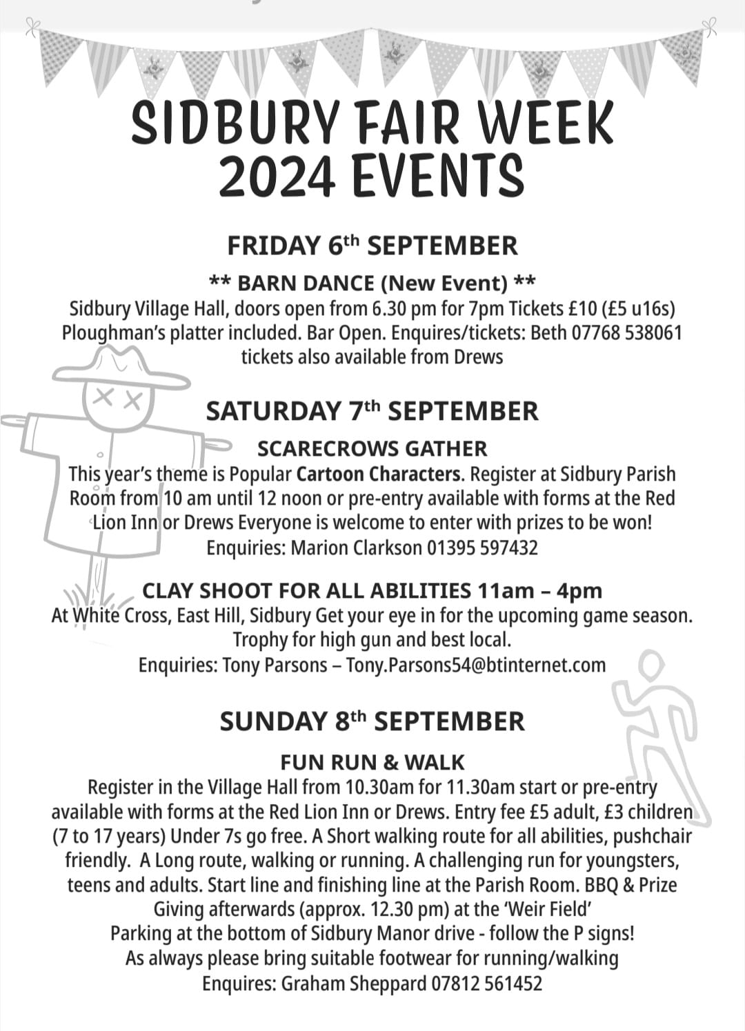 Sidbury Fair Events Programme 2024 - Sidmouth Town Council