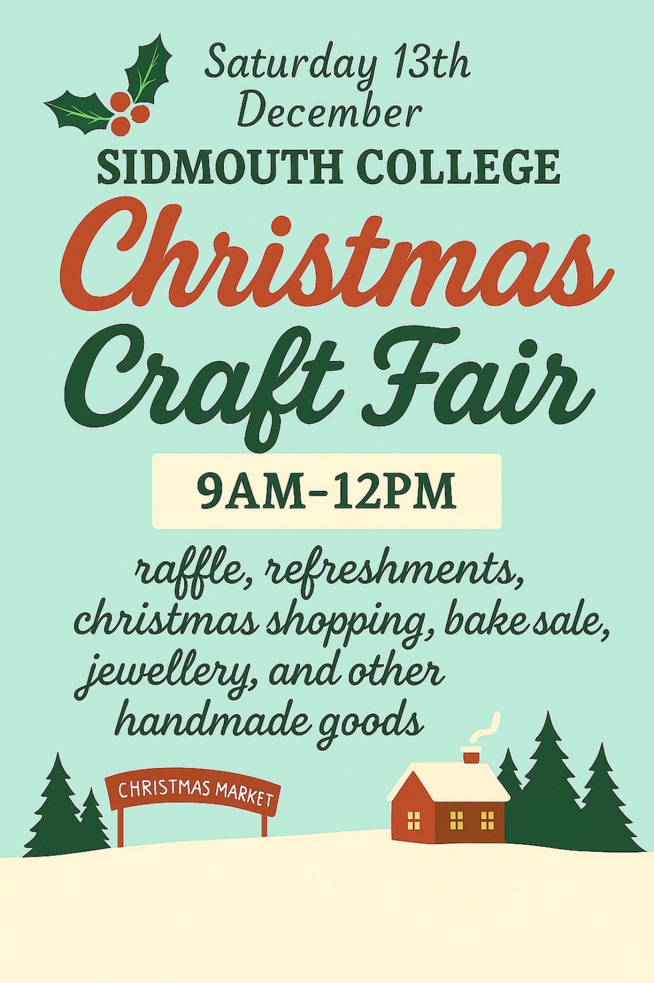 Sidmouth College Christmas Fair - Sidmouth Town Council