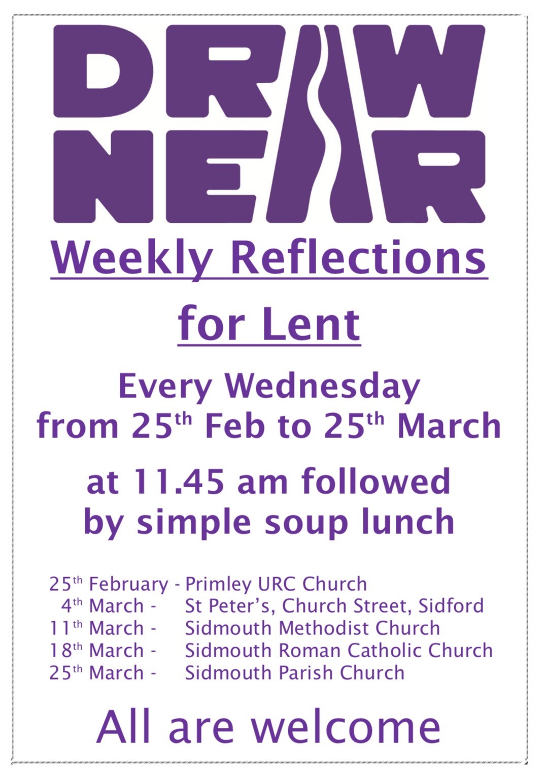 Weekly Reflections for Lent - Sidmouth Town Council